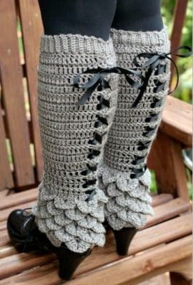 Modelos Y Sencillos Diseños De Polainas Tejidas A Dos Agujas