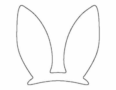 Los Moldes De Orejas De Conejito Para Diferentes Proyectos