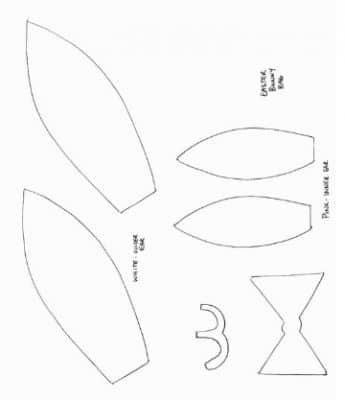 Los Moldes De Orejas De Conejito Para Diferentes Proyectos