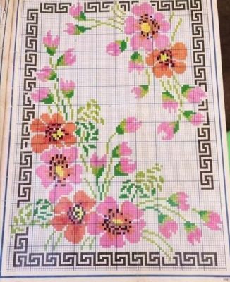 Aprendemos 1 Punto De Cruz Para Manteles